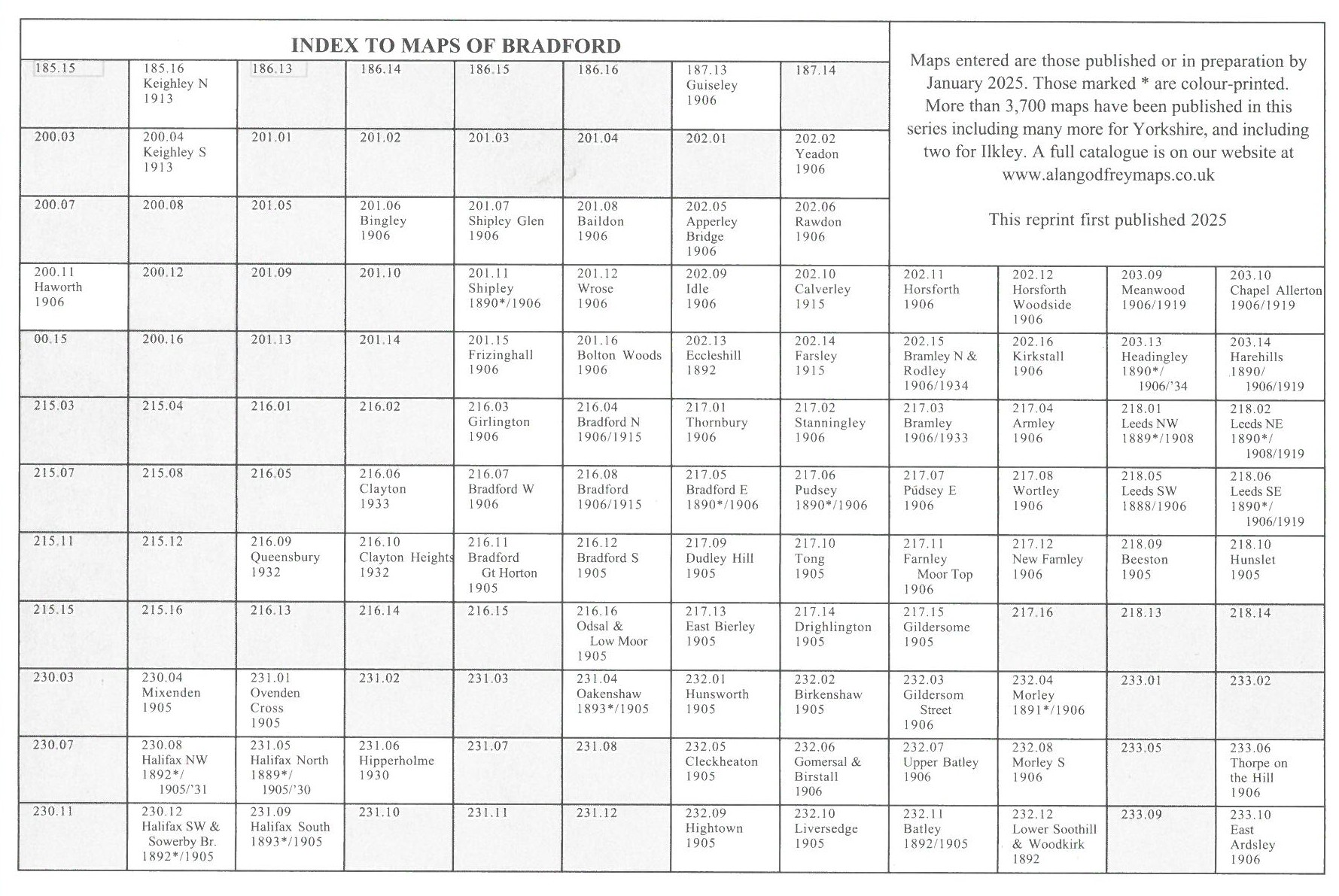 Old Maps of Bradford, Keighley, Haworth, Bingley, Shipley, Saltaire ...