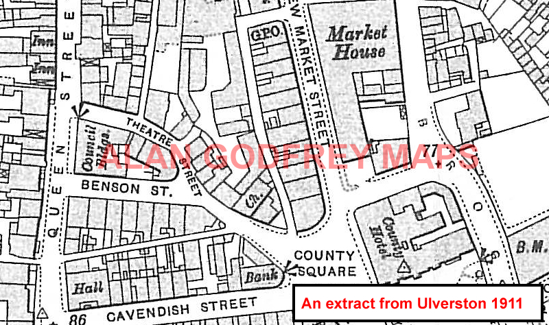 Old Maps of Barrow, Cartmel, Grange over Sands and Ulverston history