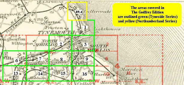 Old Ordnance Survey Maps of North Shields, Tyneside, Wallsend, Whitley ...