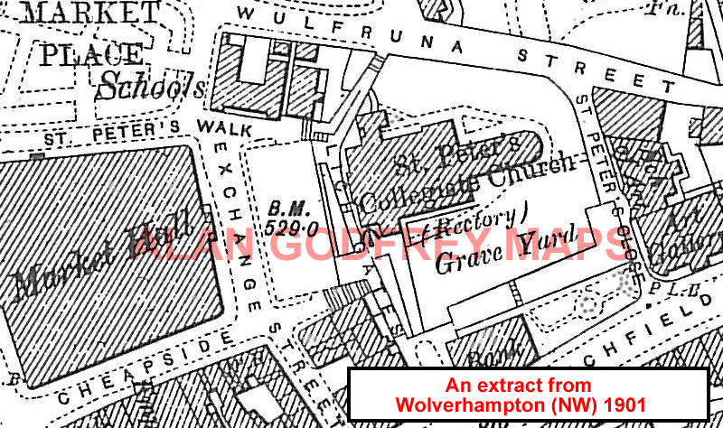 Old Maps of Wolverhampton, Wednesfield, Bilston, Sedgley, Tettenhall